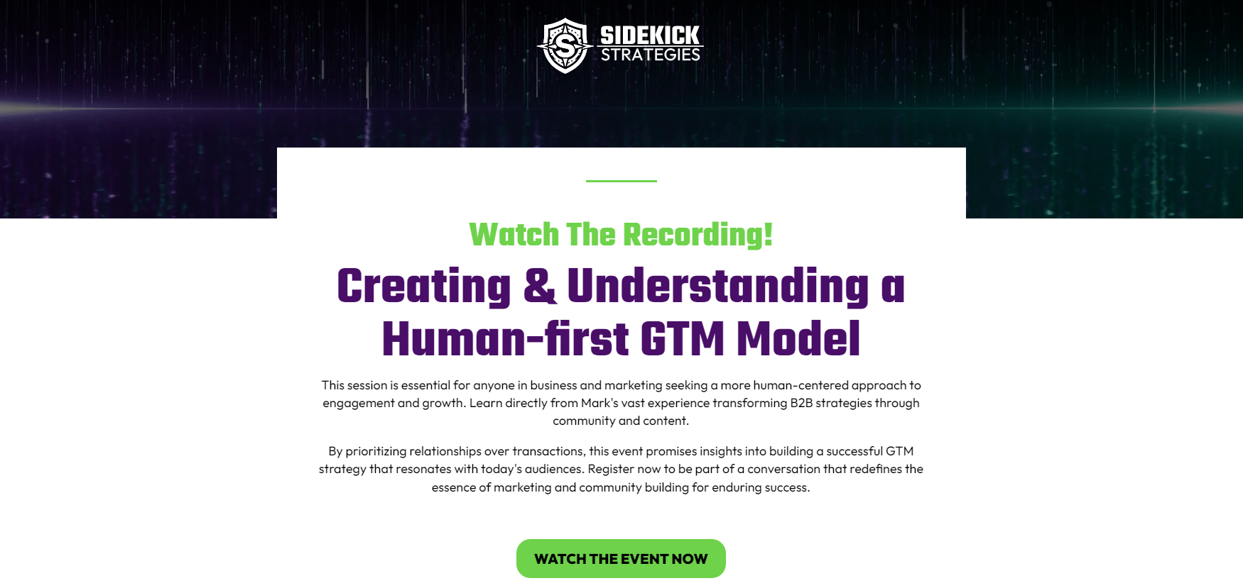 Human-first GTM Model | Mark Kilens -Thank You